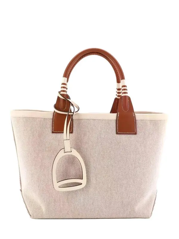 Hermès Sac Steeple Toile 25 Tote Bag - Neutrals