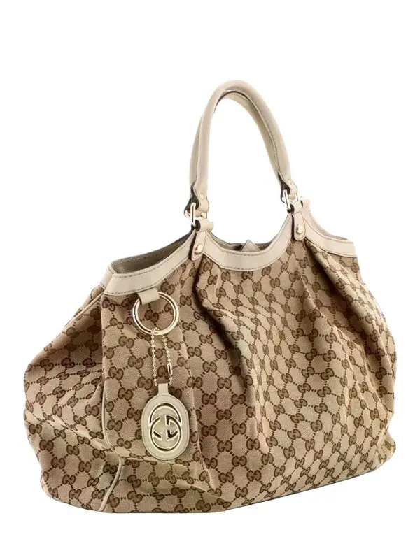 Gucci Sukey Gg Canvas Large Tote Bag - Brown