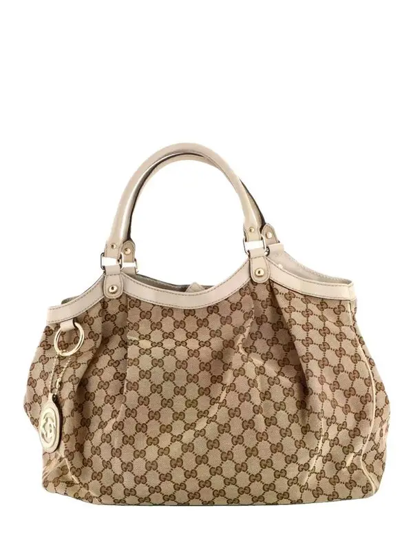 Gucci Sukey Gg Canvas Large Tote Bag - Brown