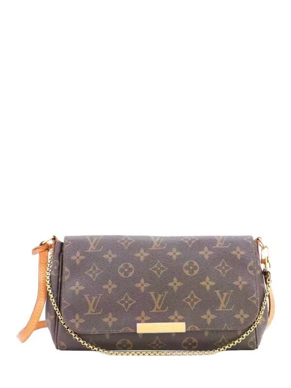 LOUIS VUITTON Favorite Handbag Monogram Canvas Mm Crossbody Bag - Brown