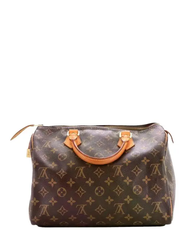 LOUIS VUITTON Speedy Handbag Monogram Canvas 30 - Brown