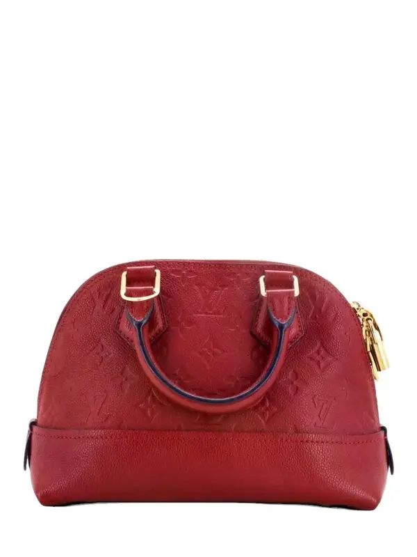 LOUIS VUITTON Neo Alma Handbag Monogram Empreinte Leather Bb Satchel - Red