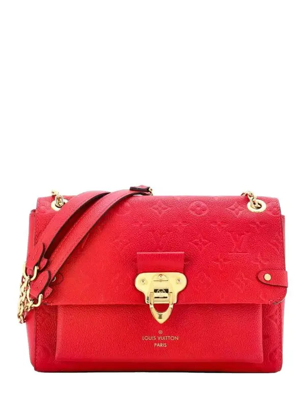 LOUIS VUITTON Vavin Pm Crossbody Bag Monogram Empreinte Leather - Red