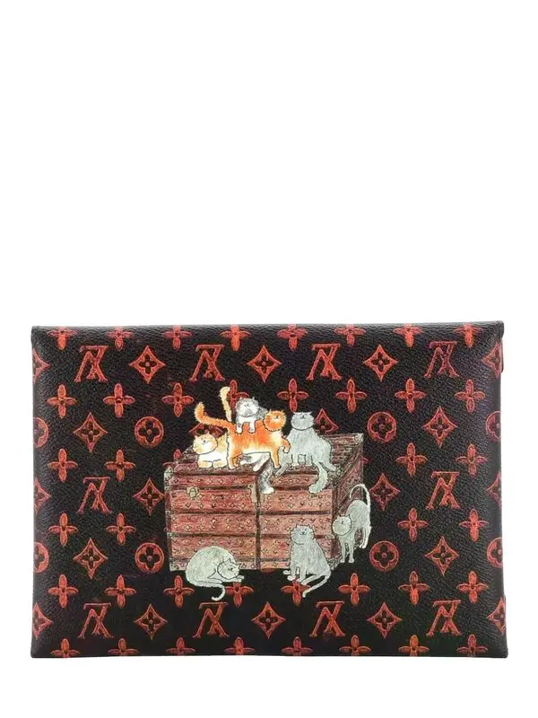 LOUIS VUITTON Kirigami Pochette Set Limited Edition Grace Coddington Catogram Canvas - Brown