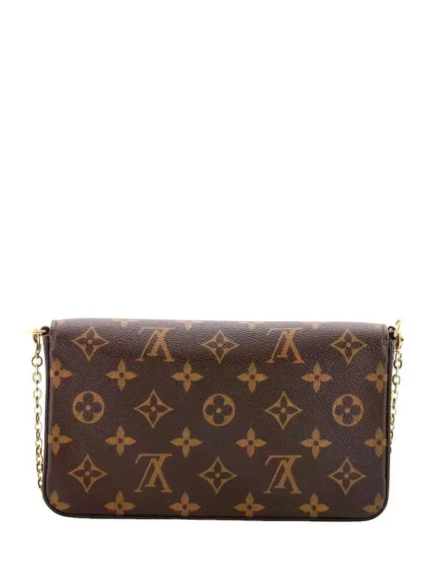 LOUIS VUITTON Felicie Pochette Limited Edition Vivienne Xmas Monogram Canvas - Brown