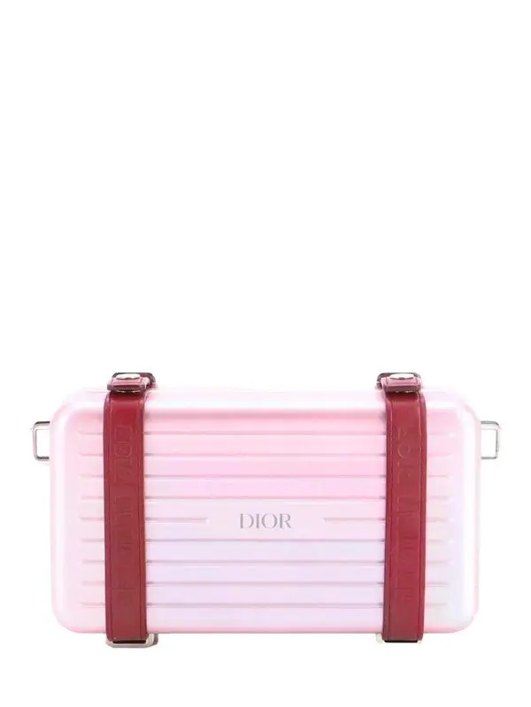 Dior X Rimowa Personal Clutch Aluminum Crossbody Bag - Pink