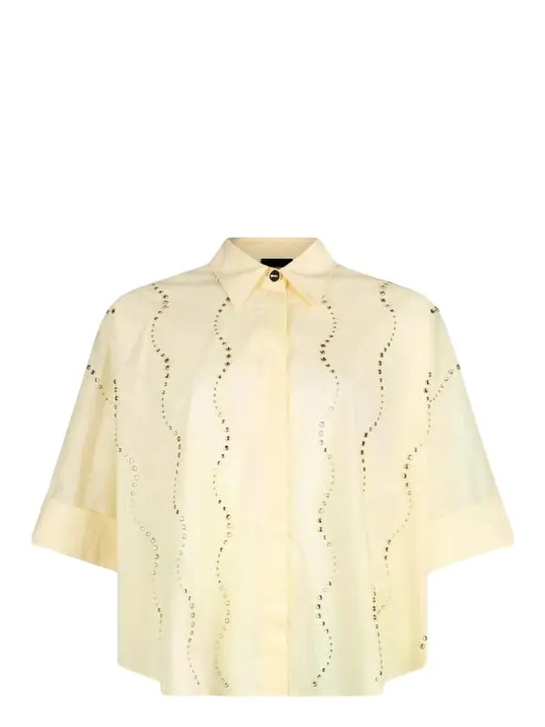 Liu Jo Embellished Poplin Shirt - Yellow
