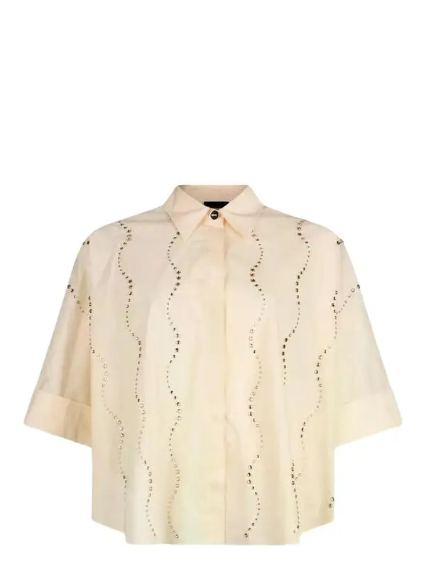 Liu Jo Embellished Poplin Shirt - Yellow