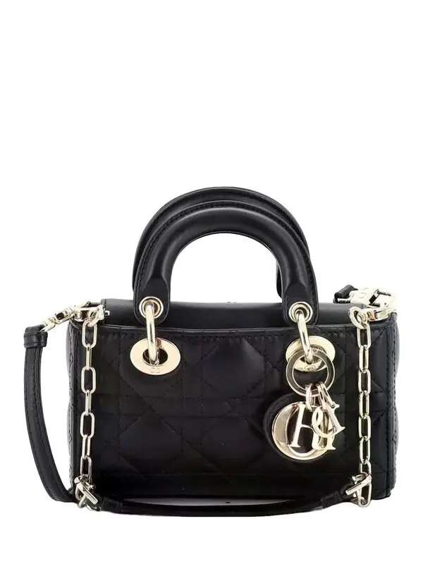 Dior Lady D-joy Cannage Micro Satchel - Black