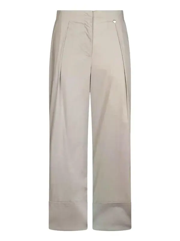 Liu Jo Logo-plaque Flared Trousers - Grey