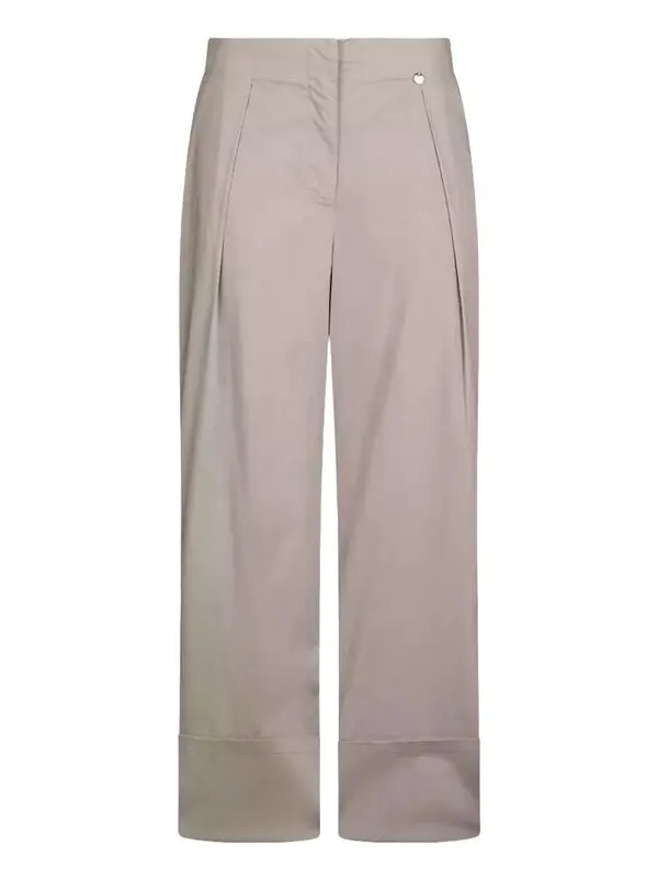 Liu Jo Logo-plaque Flared Trousers - Grey