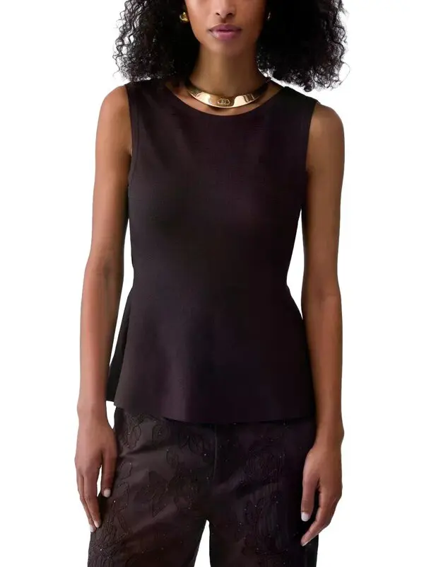 Liu Jo Cut-out Top - Brown