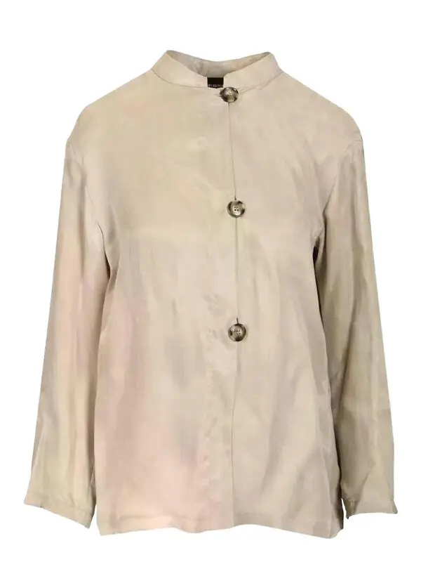 Emporio Armani Buttoned Long-sleeve Shirt - Neutrals
