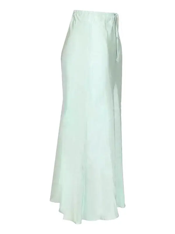 FORTE_FORTE Drawstring Midi Skirt - Green