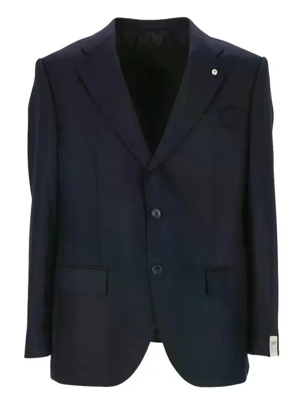 L.B.M. 1911 Notched-lapels Blazer - Blue