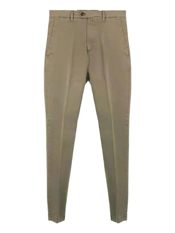 BRIGLIA 1949 Belt Loops Trousers - Green