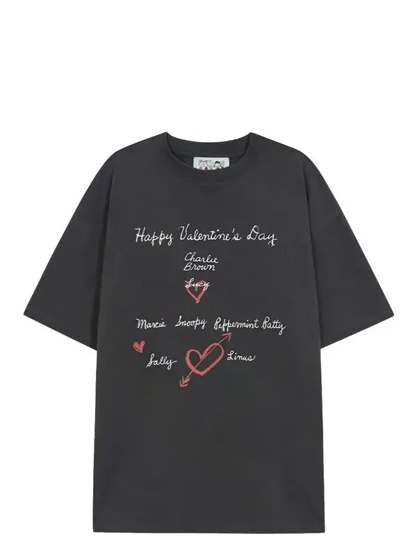 MARGESHERWOOD X Peanuts Happy Valentine’s Day T-shirt - Grey