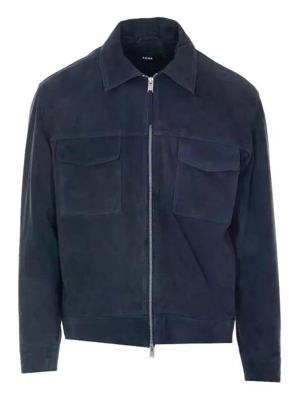 ARMA Kale Suede Jacket - Blue