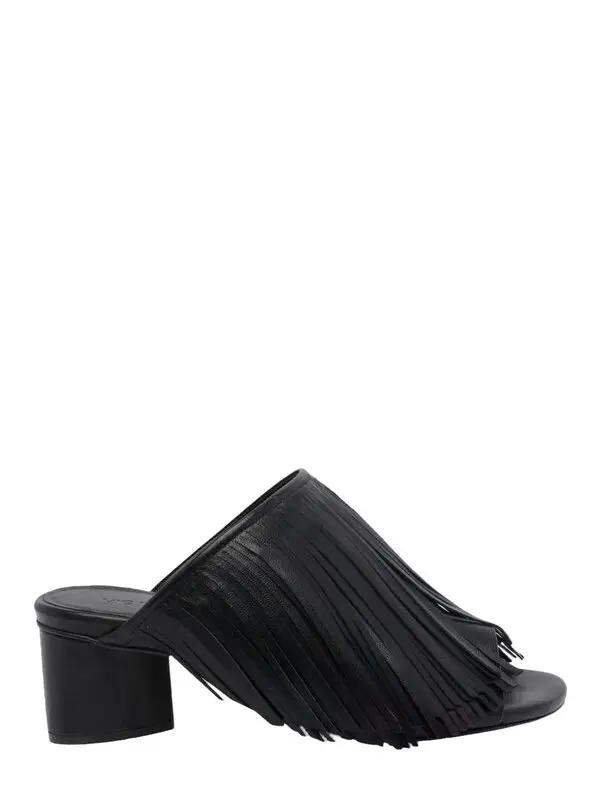 VIC MATIE K16 Fringed Sandals - Black