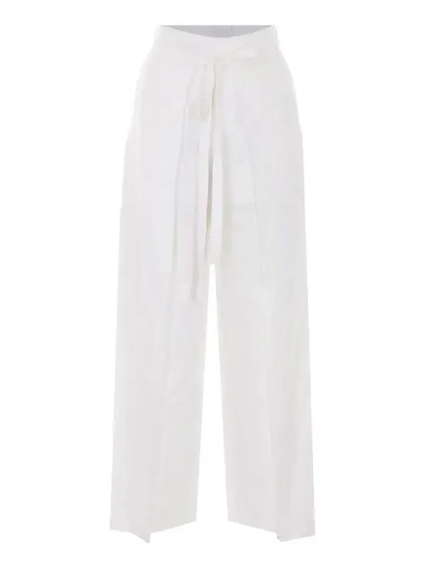 ELE Wide Leg Trousers - White