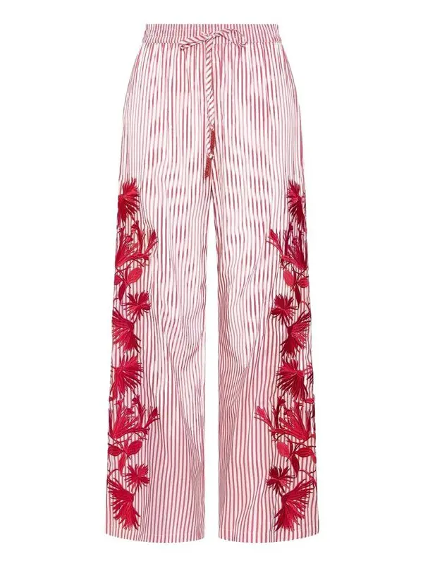 Malìparmi Striped Trousers - Red