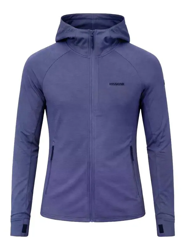 Rossignol Texture Hoodie Mid Layer Zip-up Jacket - Blue
