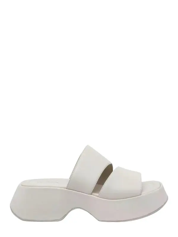 VIC MATIE 55mm Leather Heeled Sandals - Neutrals