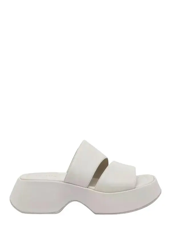 VIC MATIE 55mm Leather Heeled Sandals - Neutrals