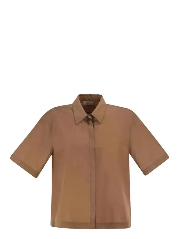 Herno Classic Collar Short-sleeve Shirt - Brown