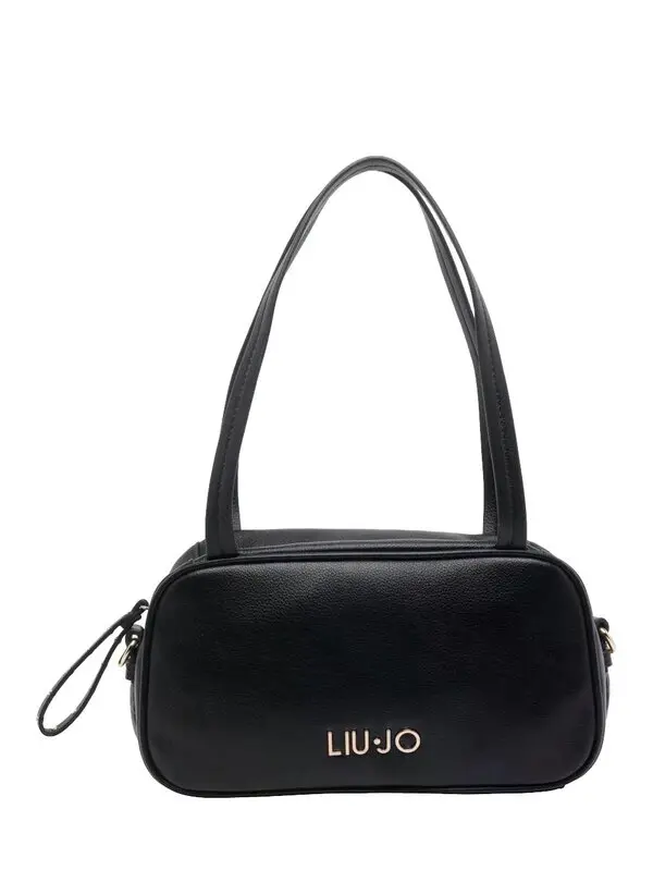 Liu Jo Logo-plaque Zipped Shoulder Bag - Black