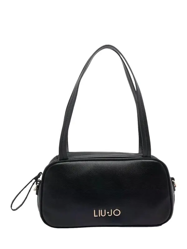 Liu Jo Logo-plaque Zipped Shoulder Bag - Black