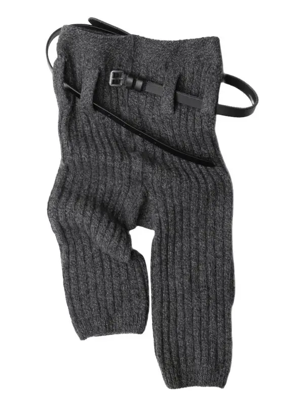 Prada Cashmere Wool Leg Warmers - Grey