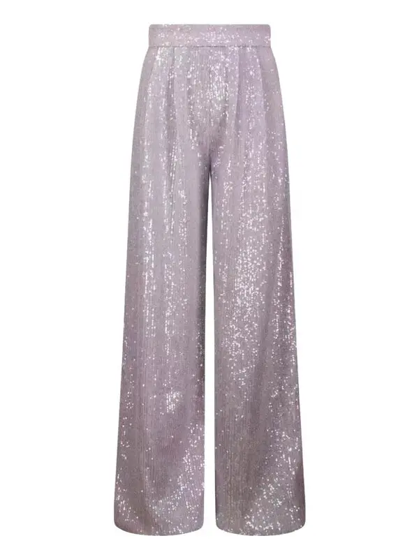 TWENTY FOURHAITCH Sequin Embellished Trousers - Purple