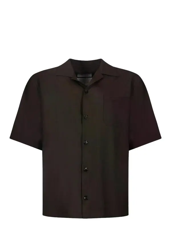 BE ABLE Revere-collar Short-sleeve Shirt - Brown