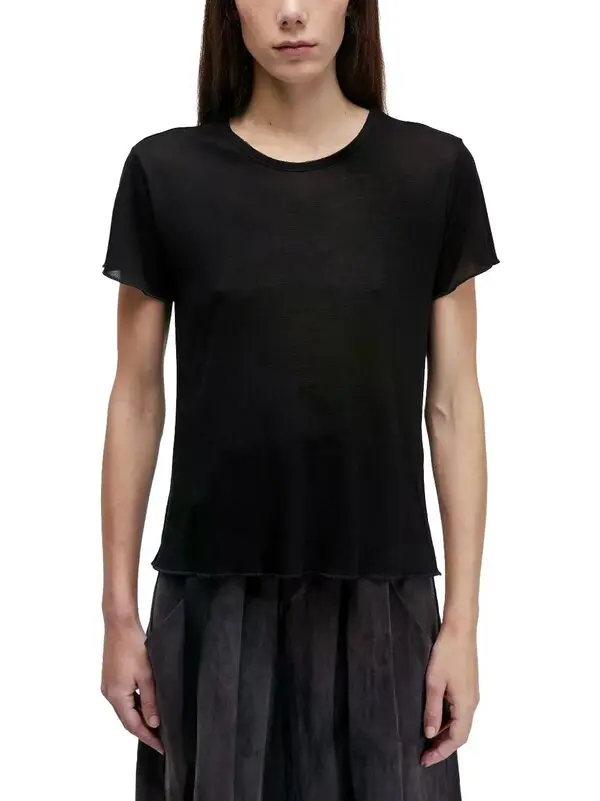 OSKLEN Raw-hem T-shirt - Black