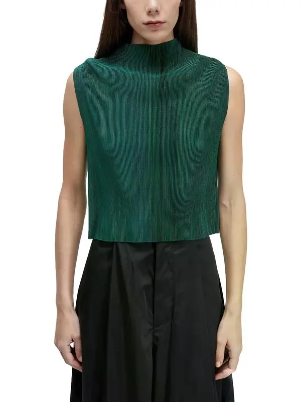 OSKLEN Pleated Sleeveless Top - Green