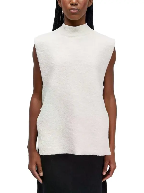 OSKLEN Maxi Roll-neck Top - White
