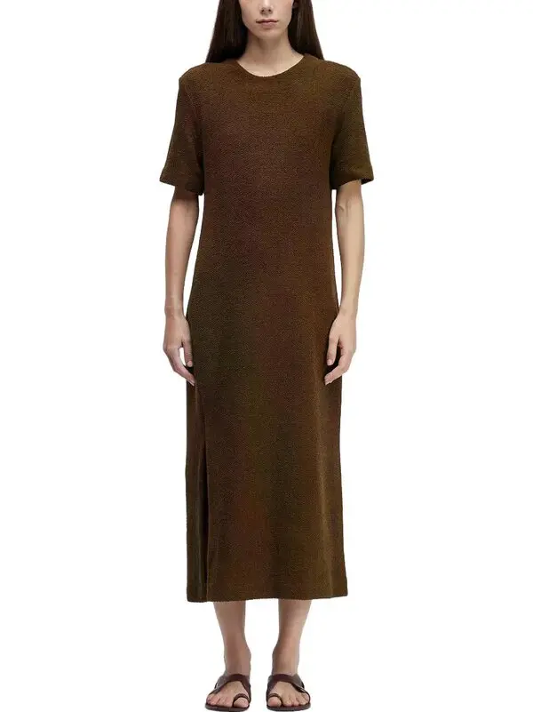 OSKLEN Midi Short-sleeve Dress - Brown