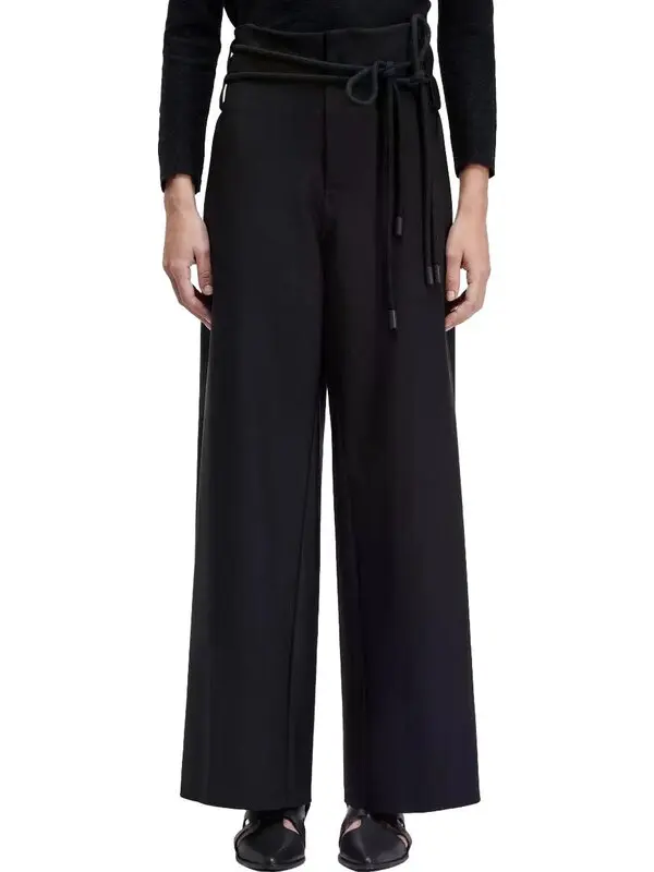 OSKLEN Tie-waist Palazzo Pants - Black