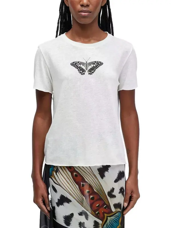OSKLEN Butterfly Print T-shirt - White