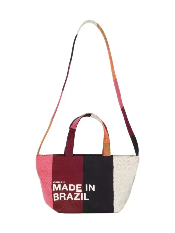 OSKLEN Striped Tote Bag - Red