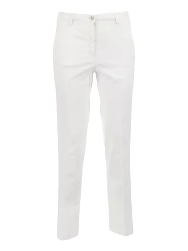 BRIGLIA 1949 Button Straight Trousers - White