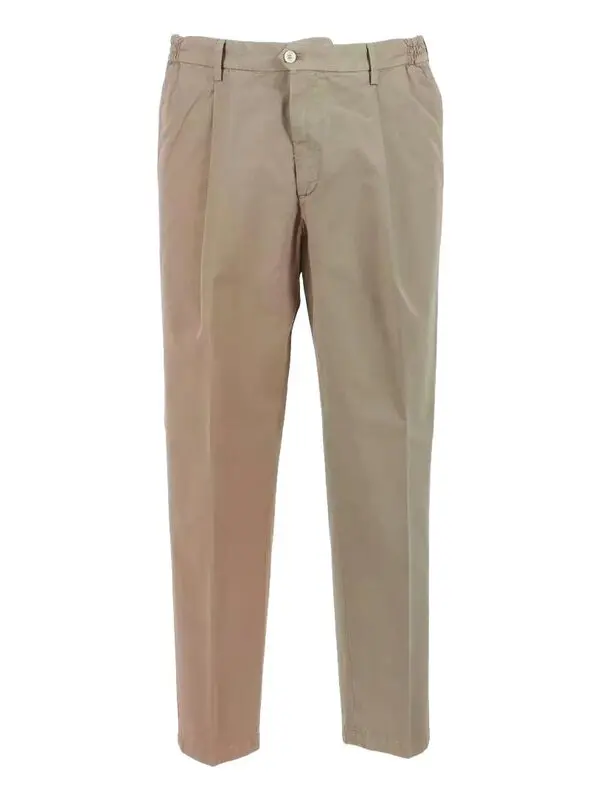 BRIGLIA 1949 Pleated Straight Trousers - Neutrals