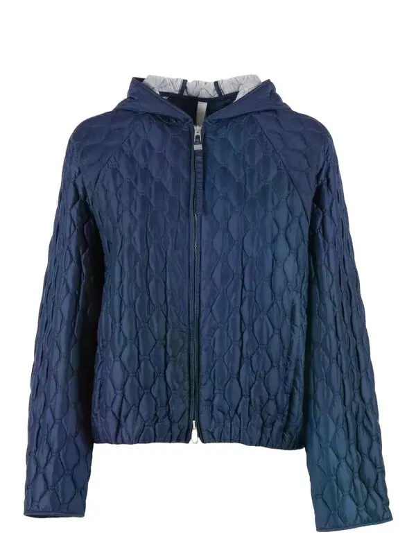 DUNO Quilted Hooded Jacket - Blue