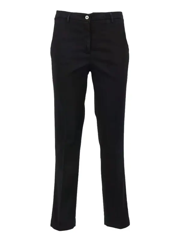 BRIGLIA 1949 Button Straight Trousers - Black