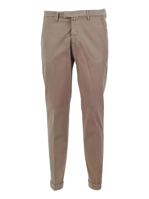 BRIGLIA 1949 Cuffed Trousers - Neutrals