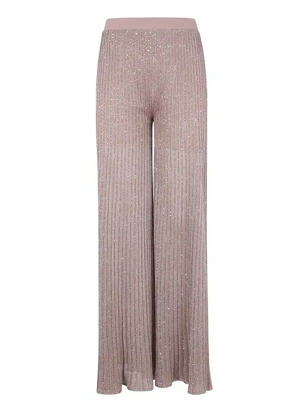 D.exterior Flared Trousers - Brown