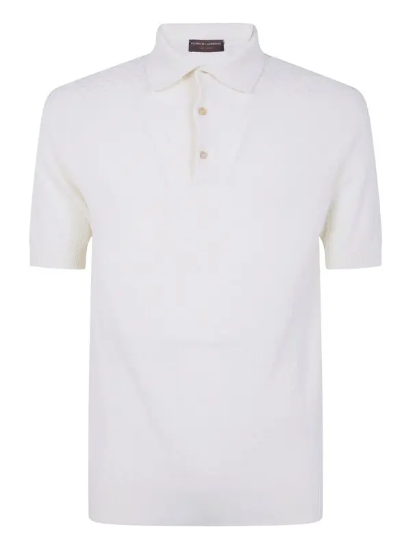 FILIPPO DE LAURENTIIS Short Sleeves Polo Shirt - White