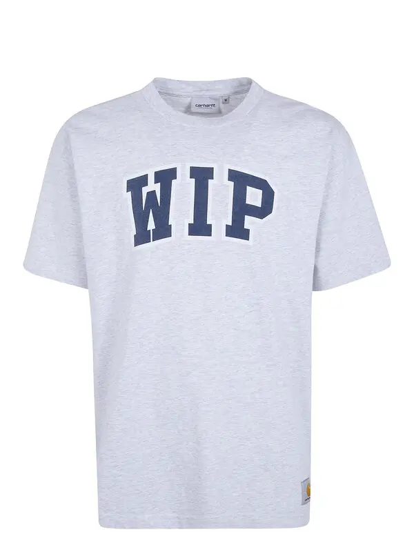 Carhartt Work In Progress Short Sleeves "wip Iii" Organic Cotton T-shirt - Gray