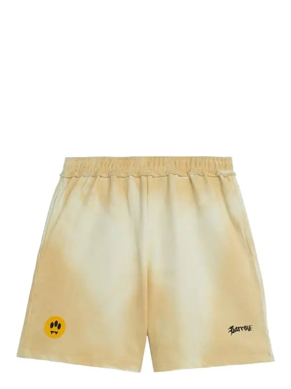 BARROW Relaxed-fit Cotton Shorts - White